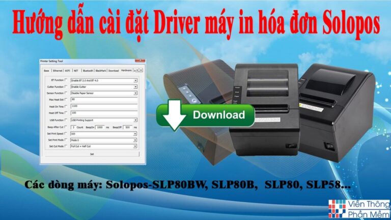Cài Đặt Máy In Hóa Đơn Solopos - Driver Máy In Solopos SLP80B, SLP58